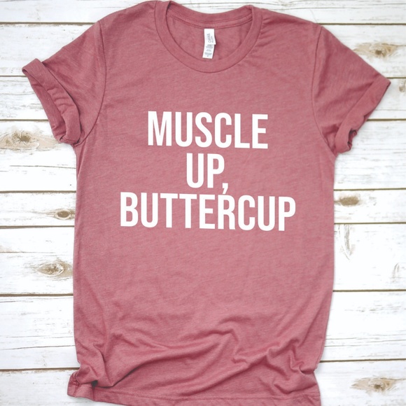 Tops | Muscle Up Fitness Crossfit Wod Trainer Weights Gym | Poshmark